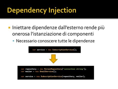 Dependency Injection And Inversion Of Control Pptx