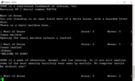 First Look Running Zork On An Adafruit Itsybitsy M4 Express Dan The Geek