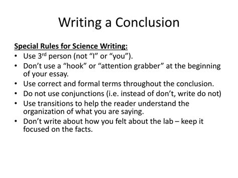 PPT Write A Conclusion For A Formal Lab Report PowerPoint Presentation ID 2557152