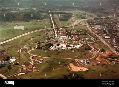 Aerial Photograph Of The 3 2 Km 2 Mile Long Linear Accelerator At The Stanford Linear Accel