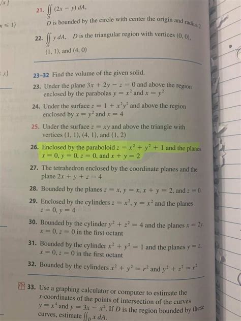 Solved Need To Solve Q26 Using Double Integrals Also Need