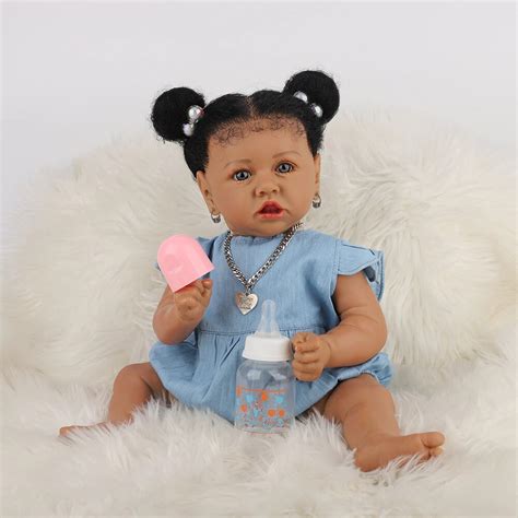Reborn Baby Doll Realistic Black African American Naked Doll My Xxx