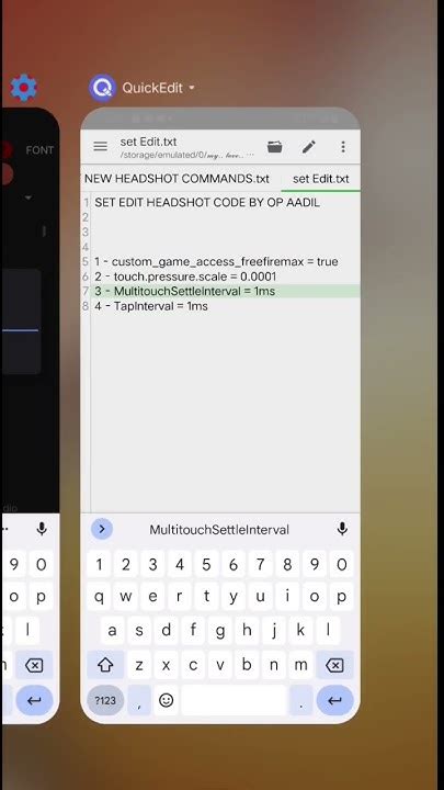 Set Edit Headshot Commands Free Fire Headshot Commands Set Edit Youtube