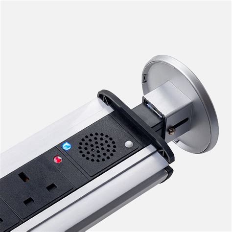Worktop Pop Up Socket Silver With Bluetooth Speaker Uk