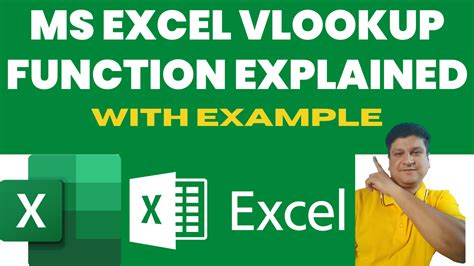 excel vlookup function explained with example