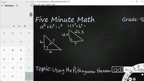 Th Grade Math Using The Pythagorean Theorem