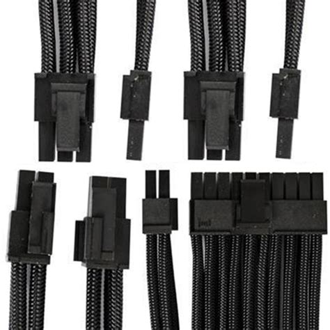 Buy The Ggpc Gaming Pc Braided Extension Cable Kit Black 40cm