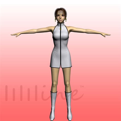 性感女性女孩3d模型0056