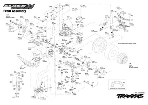 Exploded View Traxxas Slash Ultimate 4wd 1 10 Front Part Astra