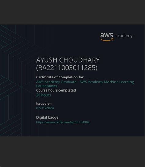 Ayush Choudhary On Linkedin Delighted To Share That Ive Successfully Completed The Aws Academy
