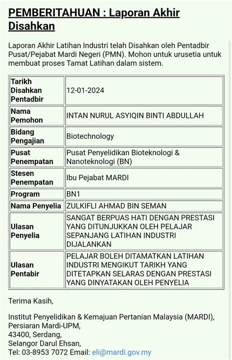 Asyiqin Abdullah On Linkedin Internship Biotechnology Nanotechnology Hightechnology Molecular