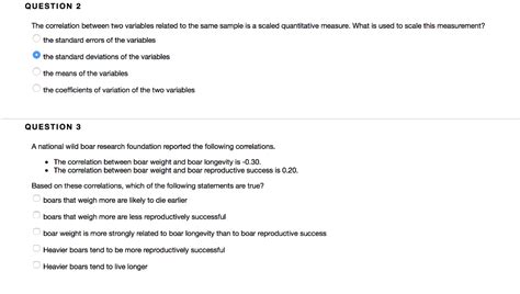 Solved QUESTION The Correlation Between Two Variables Chegg