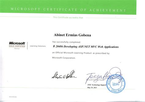 Im Finished Aspnet Mvc Web Application Training And I Got Aspnet Mvc Certificate Lindsay Streep