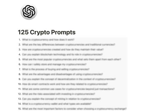 125 chatgpt crypto prompts