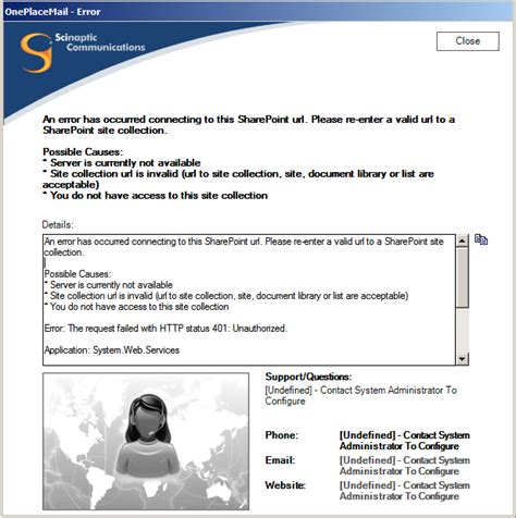 Kb0016 The Request Failed With Status 401 Unauthorized Error
