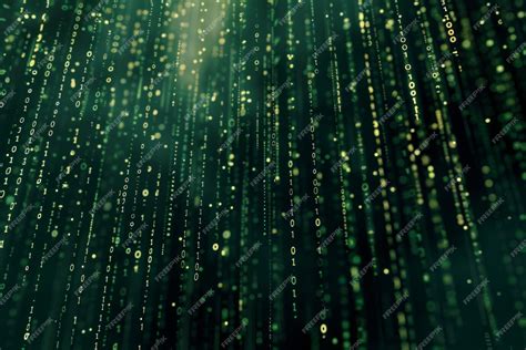premium photo dynamic binary code matrix technology background
