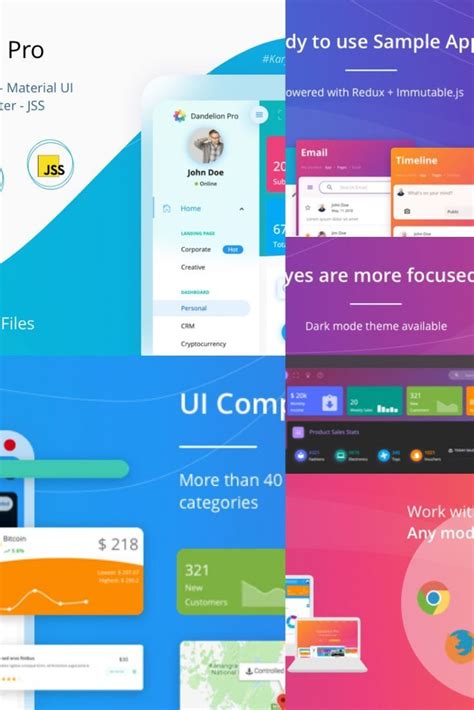 Dandelion Pro React Admin Dashboard Template Website Design Inspiration Dashboard Template