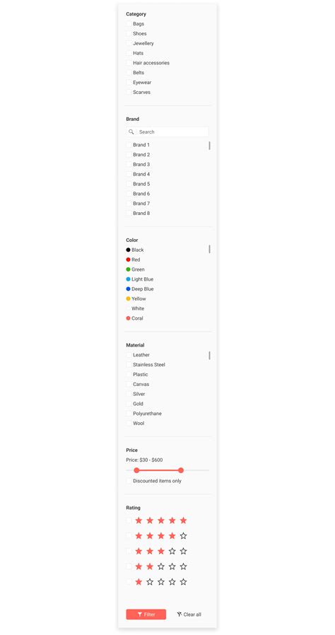 Filter Ui Element Building Block Progress Telerik