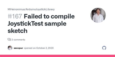 Failed To Compile JoystickTest Sample Sketch Issue 167 MHeironimus
