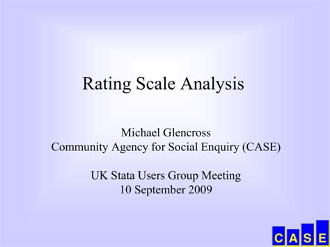 Rating Scale Analysis Likert Items And Statistical Tests