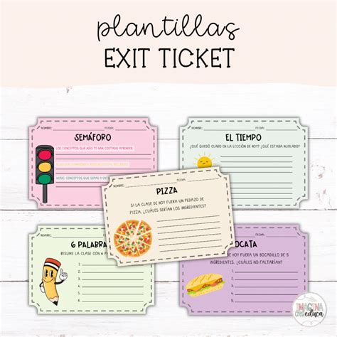 Exit Ticket Imagina Crea Educa
