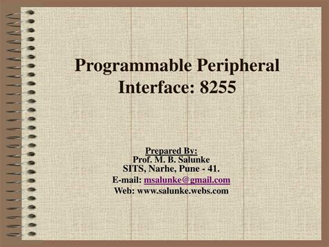 Ppt Programmable Peripheral Interface 8255 Powerpoint Presentation