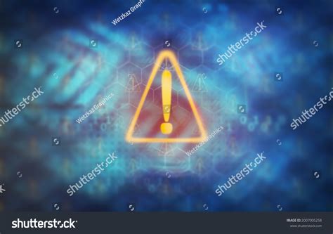 Warning Symbol Binary Code Hexagonal Grid Stock Illustration 2007005258 Shutterstock