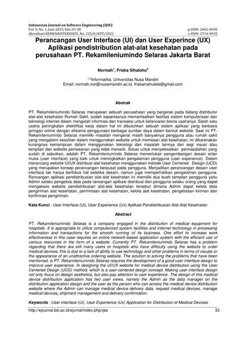Pdf Perancangan User Interface Ui Dan User Experince Ux Aplikasi Pendistribution Alat Alat