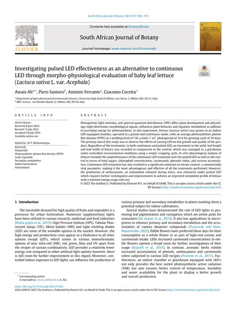 Pdf Investigating Pulsed Led Effectiveness As An Alternative To