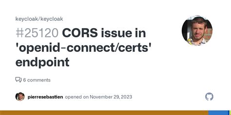 Cors Issue In Openid Connectcerts Endpoint · Issue 25120 · Keycloak