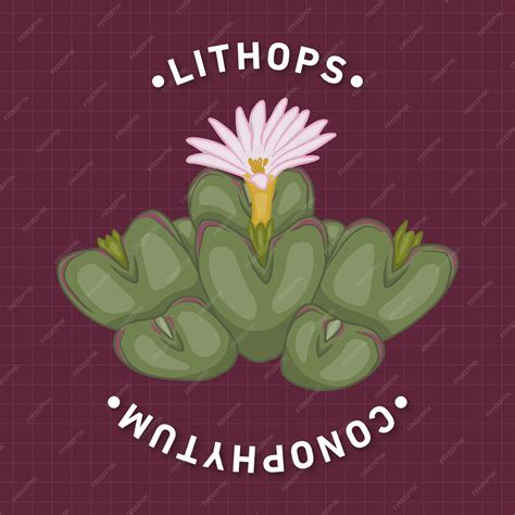 Premium Vector Lithops Conophytum