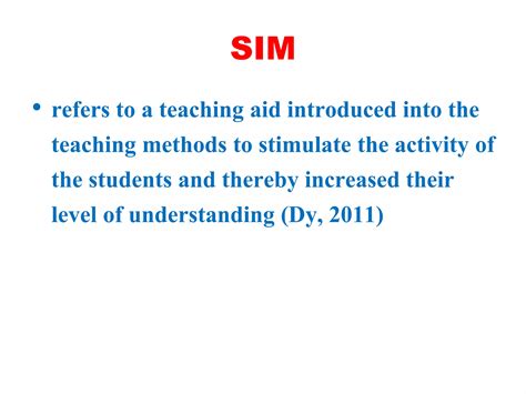 What Is Strategic Intervention Material Sim Pptx