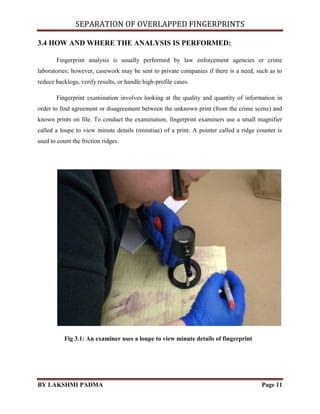 SEPARATION OF OVERLAPPED FINGERPRINTS PDF