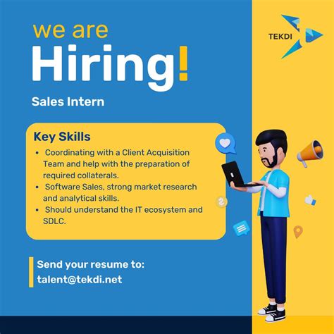 Tekdi Technologies On Linkedin Salesintern Internshipopportunity Hiringinterns Internship