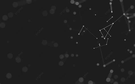 Tech Molecules With Polygonal Shapes And Data Visualization Photo Background And Picture For