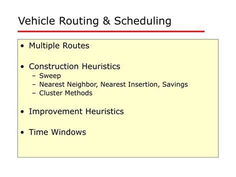 Ppt Vehicle Routing And Scheduling Powerpoint Presentation Free Download Id 527913