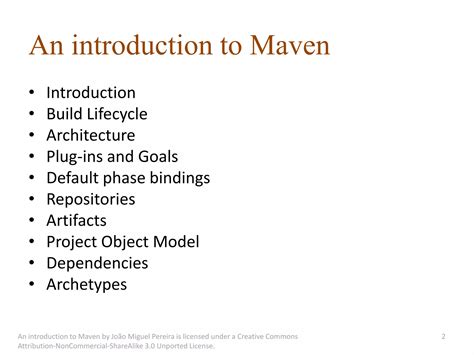 An Introduction To Maven Pptx Programming Languages Computing