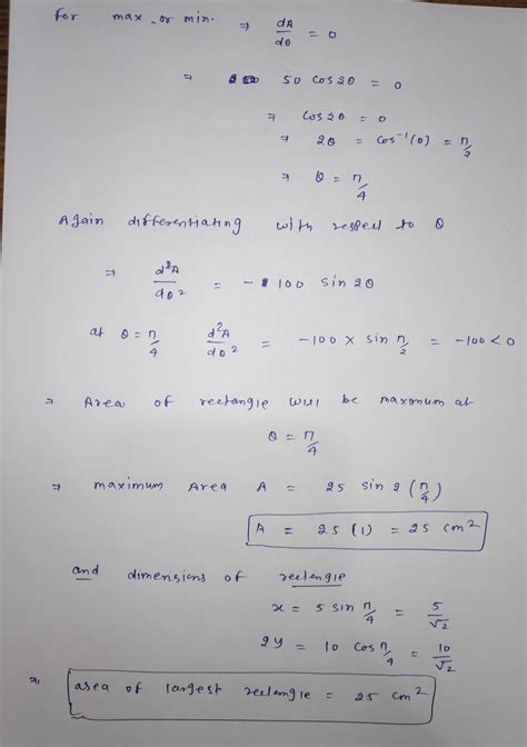 Solved A Geometry Student Wants To Draw A Rectangle Inscribed In A