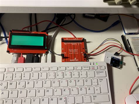 Raspberry Pi 400 Sparkfun Phat Extension Qwiic Cable And Sparkfun