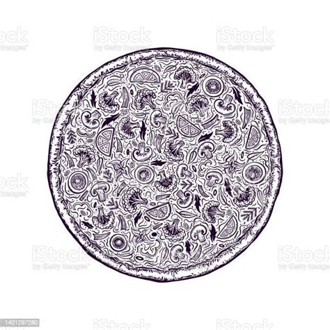 피자 손으로 그린 템플릿 이탈리아 음식 메뉴 디자인 템플릿 손으로 그린 피자 가게 메뉴 템플릿 벡터 일러스트레이션 메뉴의