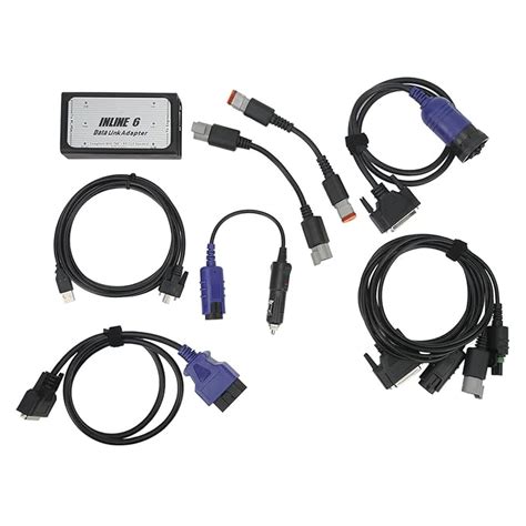Heavy Duty Truck Scanner Inline 6 Data Link Adapter Kit Auto Detect
