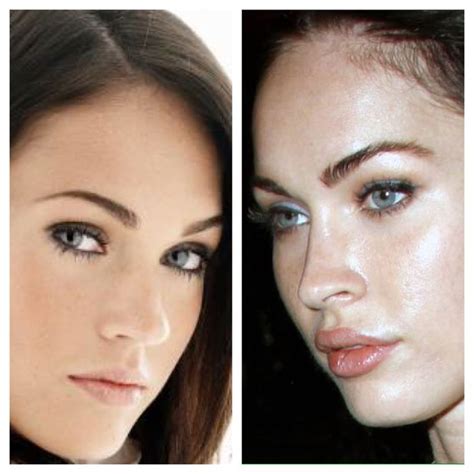 Megan Fox Beforeafter Plustic Sugery Em 2024 Visuais De Maquiagem