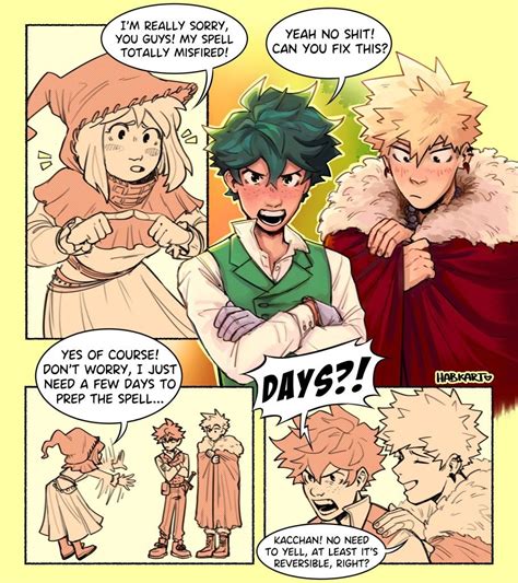 Fantasy Au Bodyswap Twinstarsweek2022 Bkdk Bnha Fantasy Au Mha