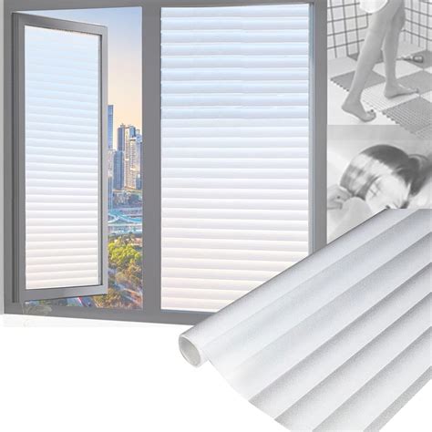 One Way Imitation Blinds Window Film Privacy Window Cover With Blinds