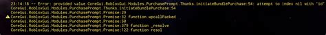 Promptbundlepurchase Causes A Coregui Error With A Bundleid Parameter Greater Than 998 Engine