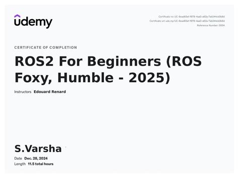 Ros2 Robotics Automation Learningjourney Careergrowth Varsha Senthil