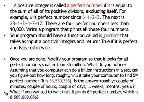 Solved A Positive Integer Is Called A Perfect Number If It