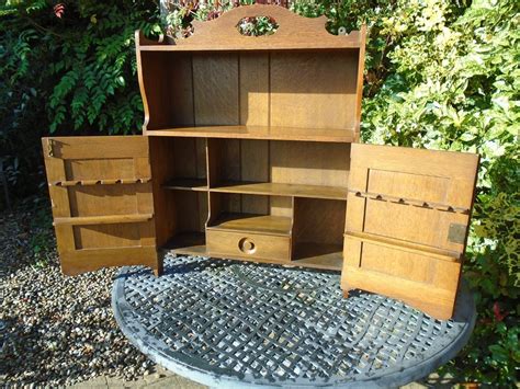 Arts And Crafts Wall Cabinet Copper Strap Hinges Antiques Atlas