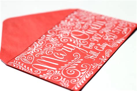 Swirly Gel Pen Envelope Art