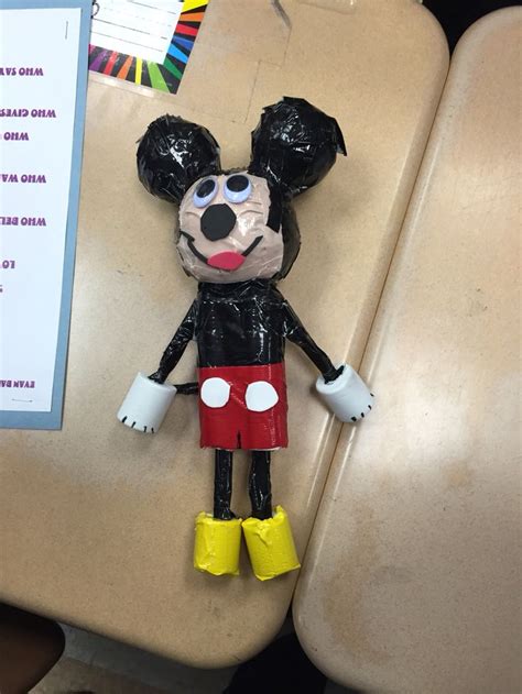 Duct Tape Styrofoam And Popsicle Stick Mickey Mouse Mickey Mouse